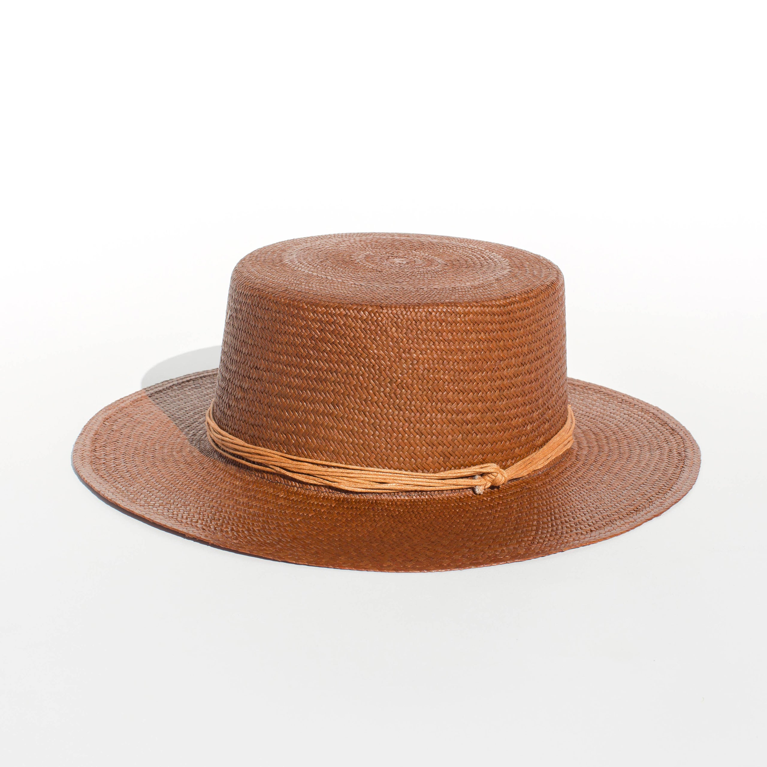 Elegancia Tropical Hats - Cordobés Style Caramel Straw Panama Hat ...